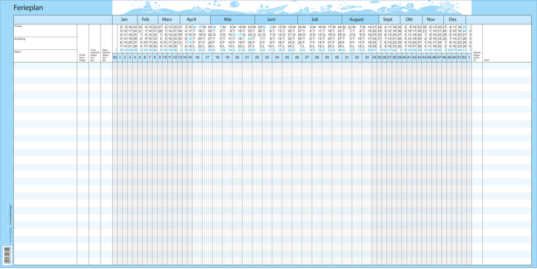 Ferieplan 2026 – Almanakkforlaget